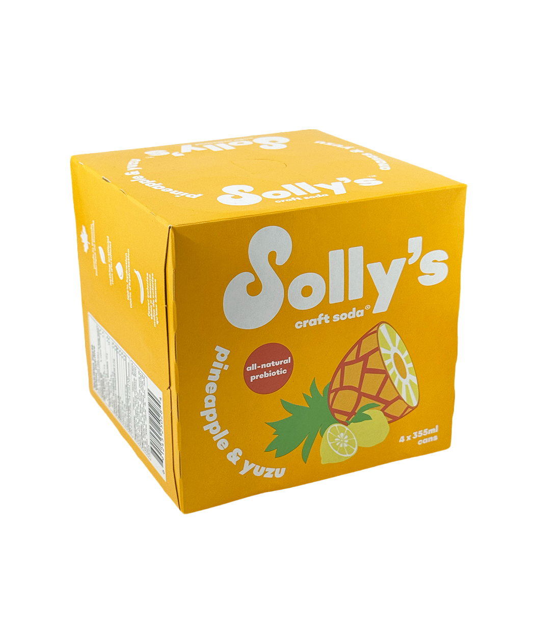 Solly's Craft Soda - Pineapple & Yuzu - 4-Pack – Henderson Brewing Company